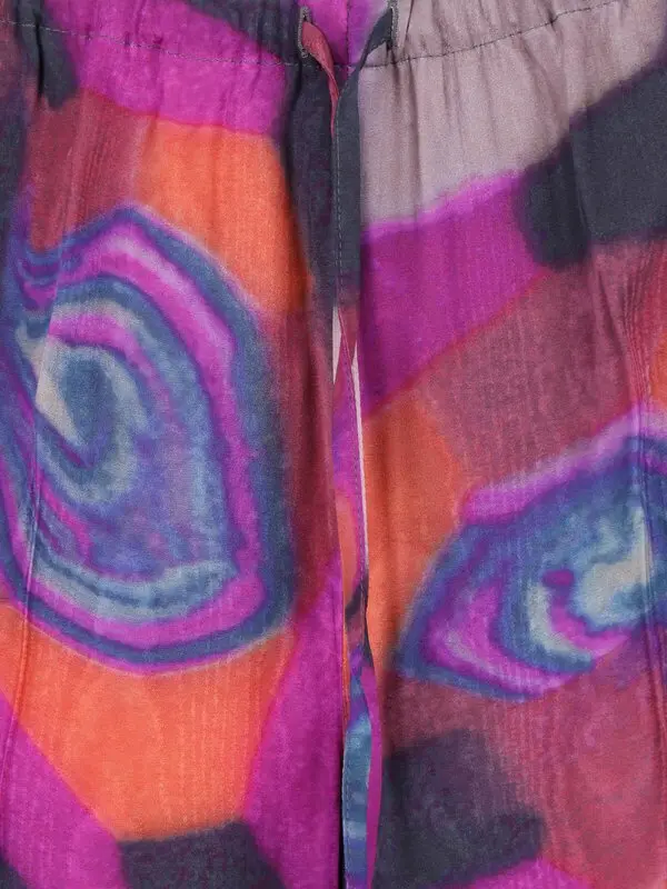 Dries Van Noten Wide Printed Pants