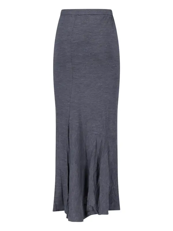 Dolce & Gabbana Junya Watanabe Wool Midi Skirt - Gray