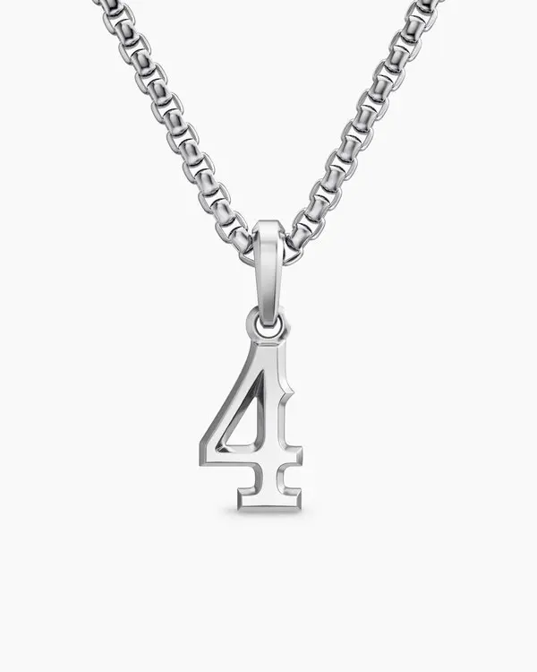David Yurman Number Zero Amulet In Sterling Silver - 4