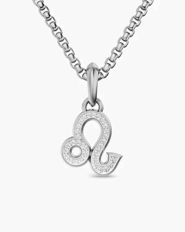 David Yurman Sterling Silver Leo Amulet - Diamond