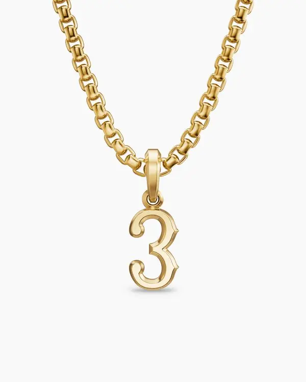 David Yurman Number Zero Amulet In 18k Yellow Gold - 3