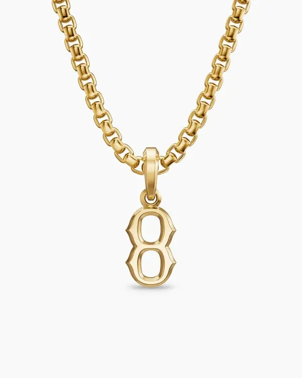 David Yurman Number Zero Amulet In 18k Yellow Gold - 8