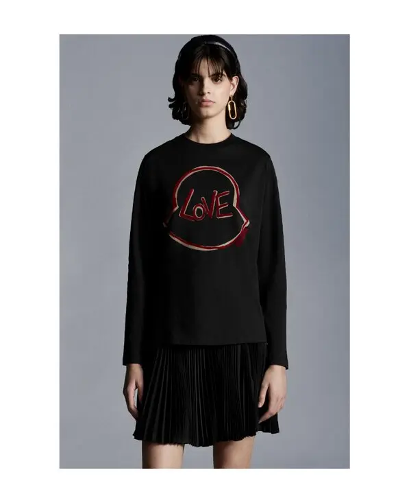 Moncler Love-print T-shirt