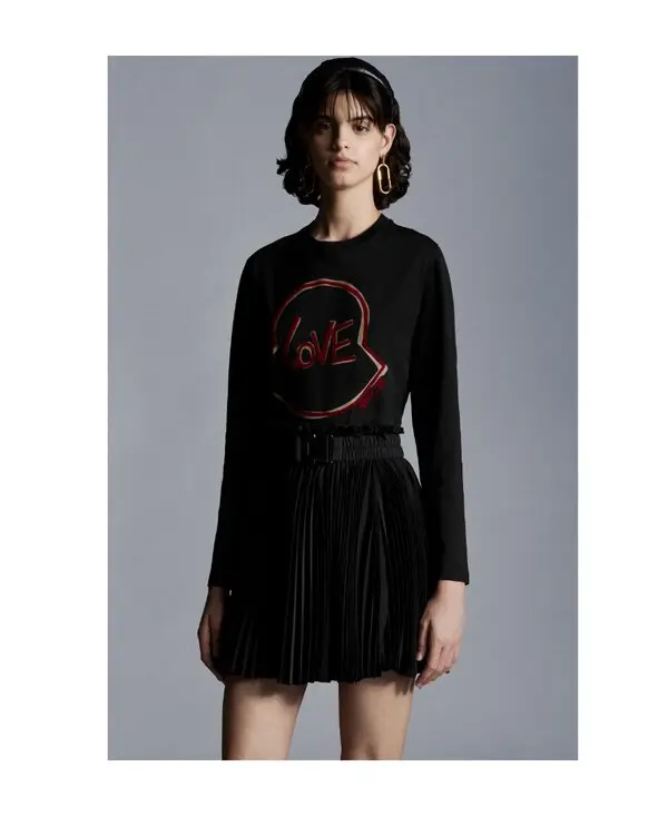 Moncler Love-print T-shirt