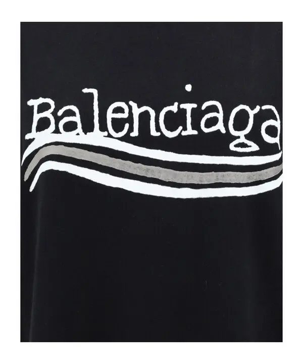 Balenciaga Logo Printed Oversized T-shirt