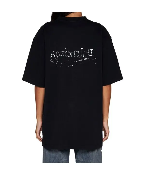 Balenciaga Logo Printed Oversized T-shirt