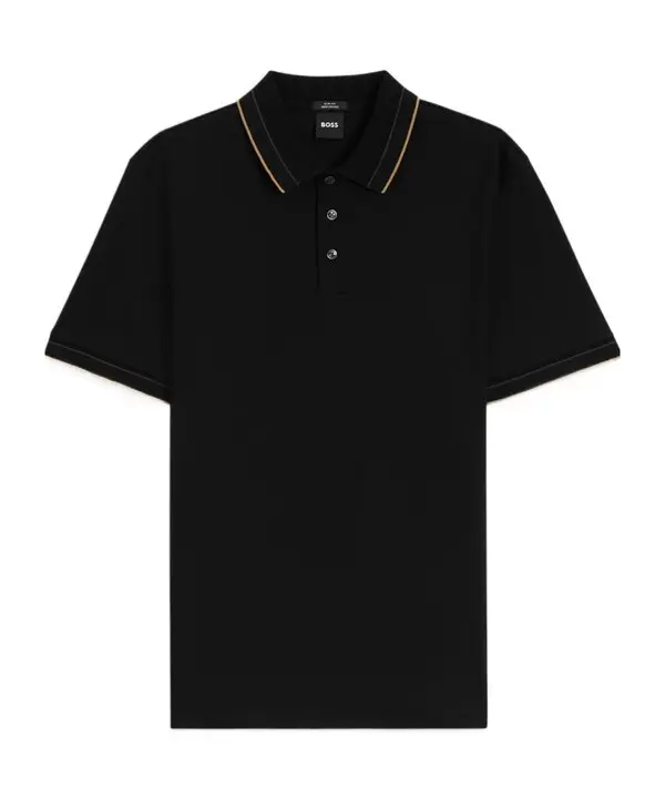 Hugo Boss Cotton Polo Shirt - Black