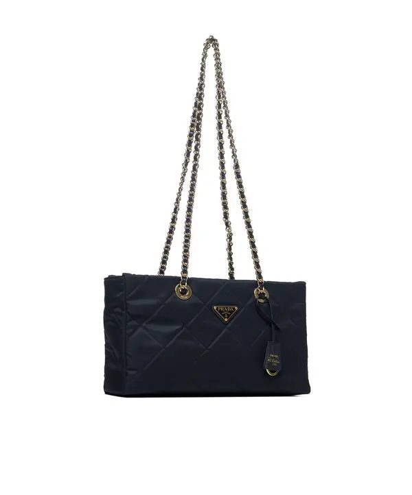 Prada Quilted Chain-linked Shoulder Bag