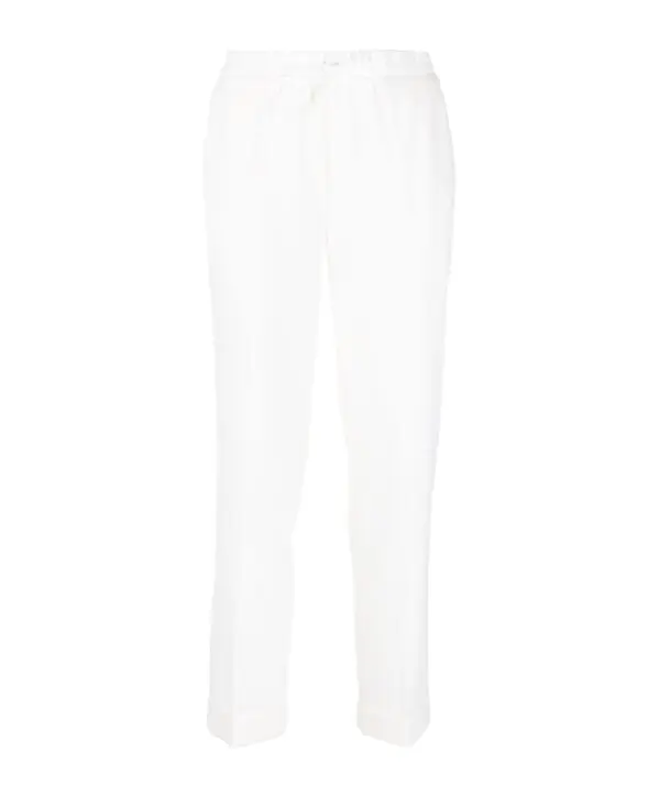 P.a.r.o.s.h Tapered Drawstring Trousers - White