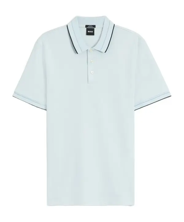 Hugo Boss Short-sleeved Polo Shirt - Light Blue