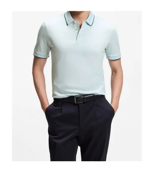 Hugo Boss Short-sleeved Polo Shirt - Light Blue