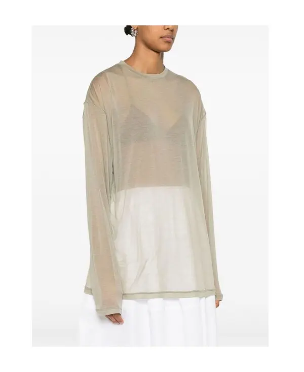 Prada Long-sleeved Crewneck T-shirt