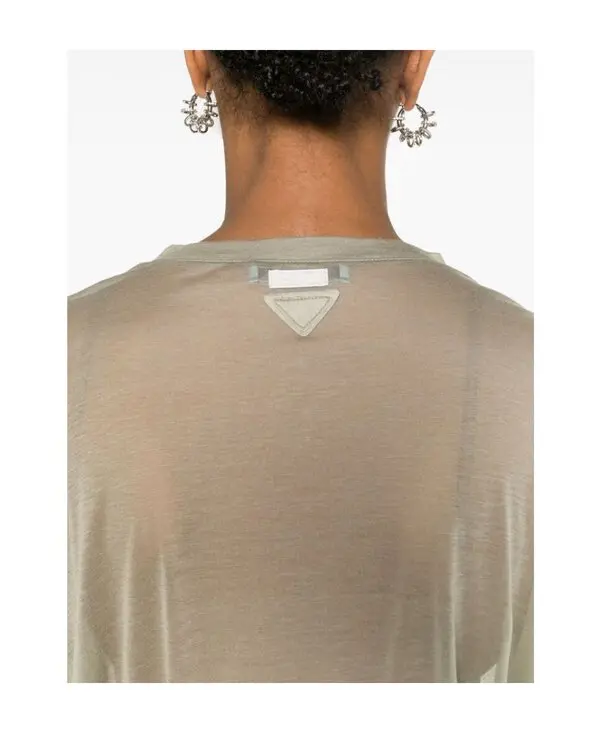 Prada Long-sleeved Crewneck T-shirt