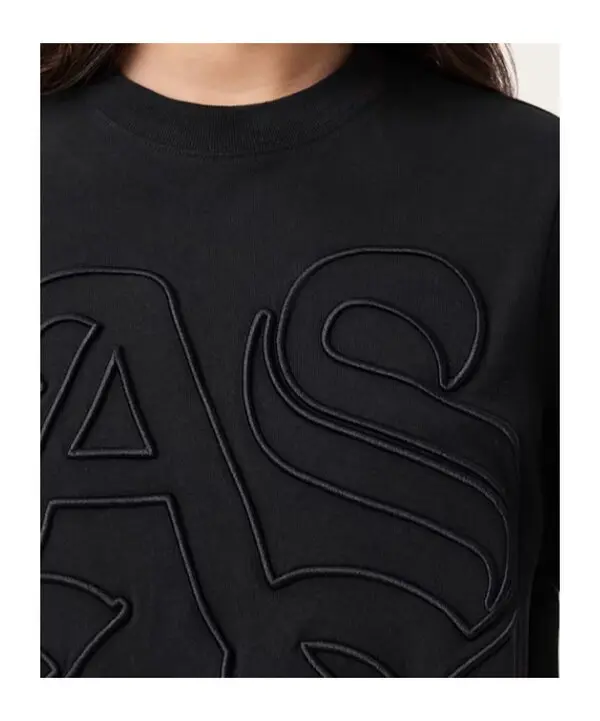 ALLSAINTS Lisa Embossed Crew Neck T-shirt
