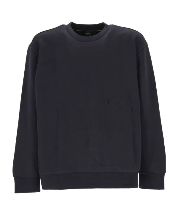 Hugo Boss Long-sleeve Sweatshirt With Crew Neck And Logo Detail