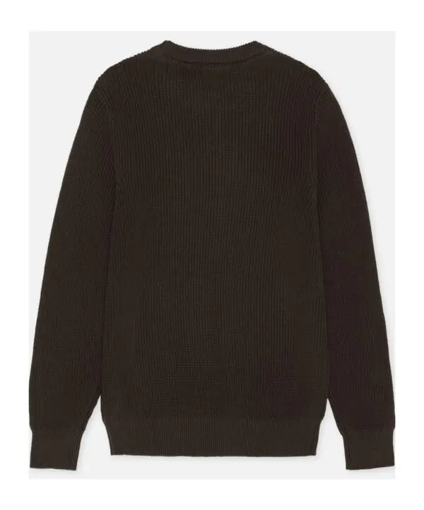 LES DEUX Ribbed-knit Crew-neck Sweater