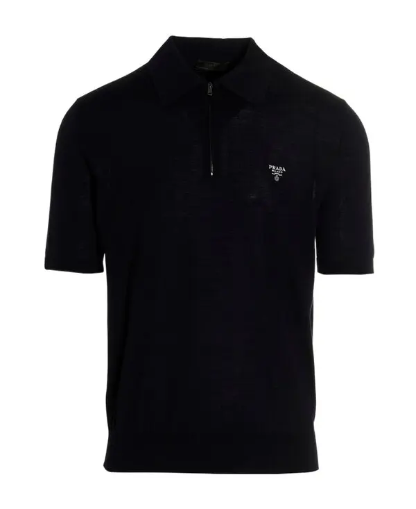 Prada Knitted Polo Shirt