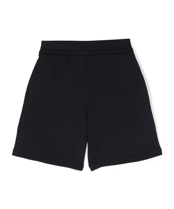 Moncler Logo Patch Straight Hem Shorts