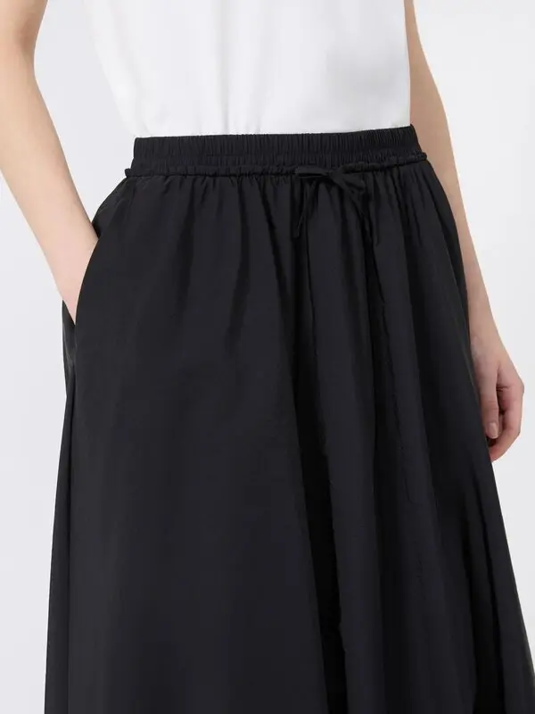 Max Mara Long Water-repellent Canvas Skirt