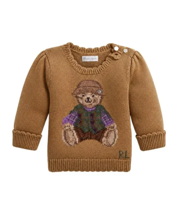 Ralph Lauren Polo Bear Pattern Knitted Pullover