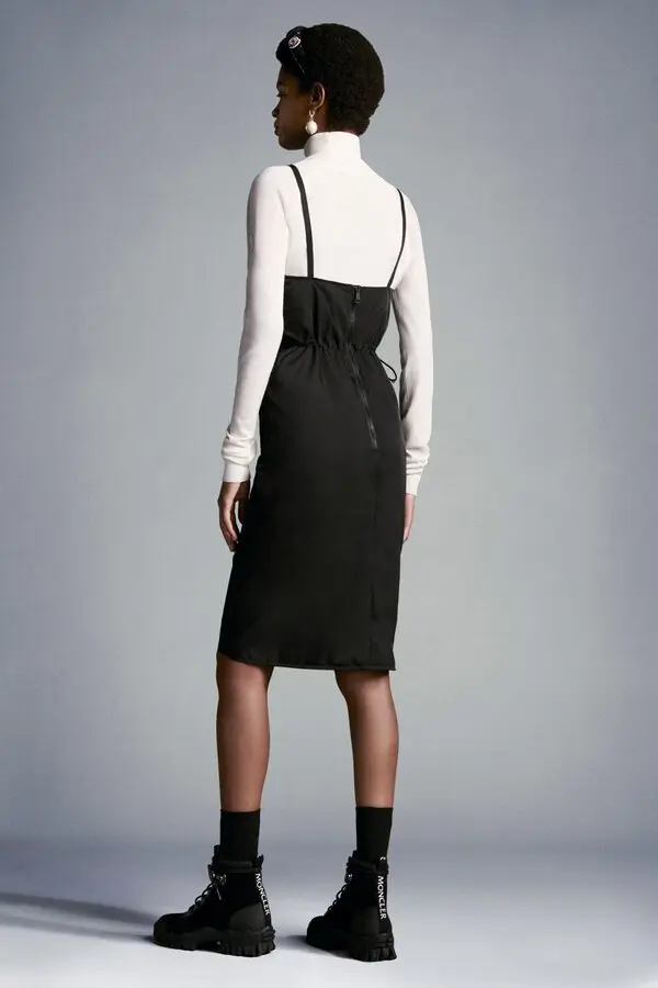 Moncler Logo Thin Strap Midi Dress