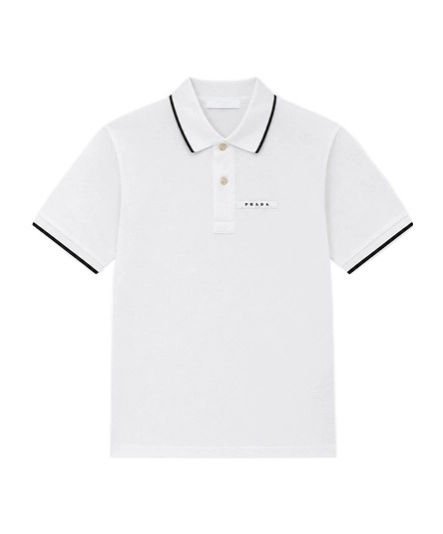 Prada Short-sleeved Polo Shirt - White