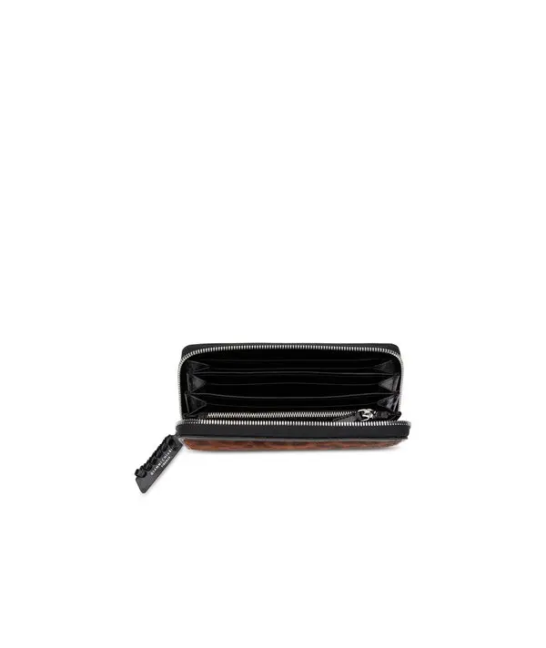 GIANNI CHIARINI Animal Print Zip-around Wallet