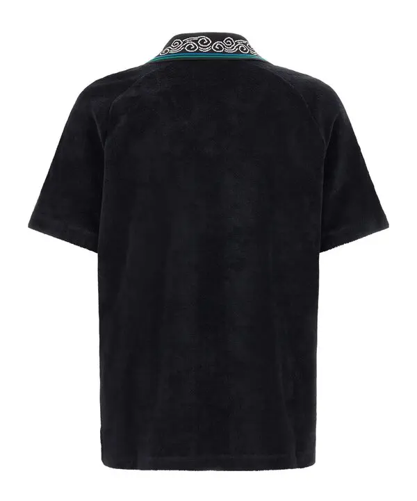 Casablanca Towelling' Jacquard Polo Shirt
