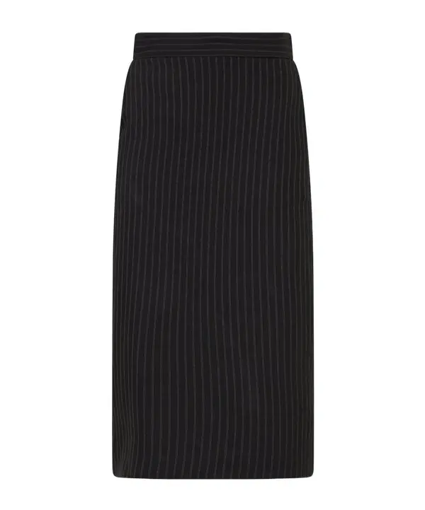 Elisabetta Franchi Striped Knee-length Skirt - Black