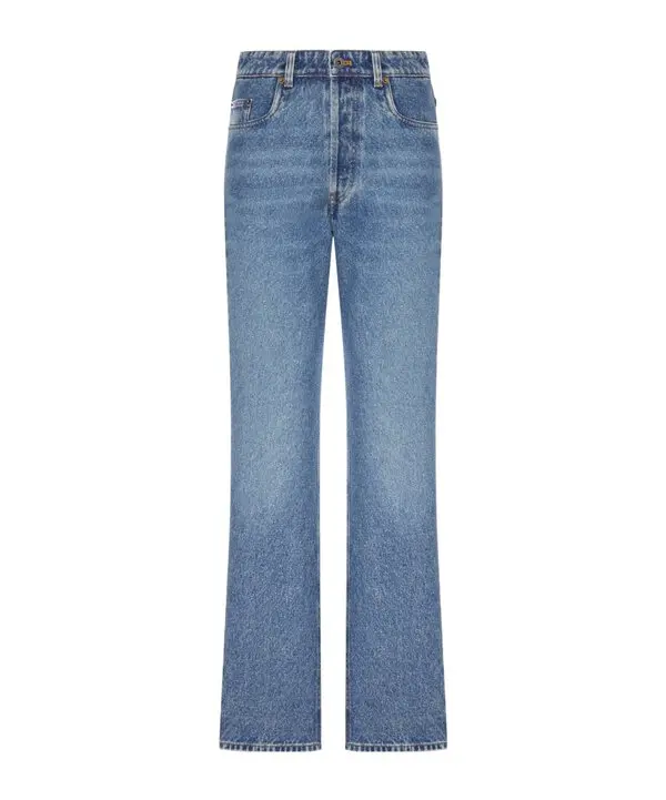 Miu Miu Light Wash Denim Flare Jeans