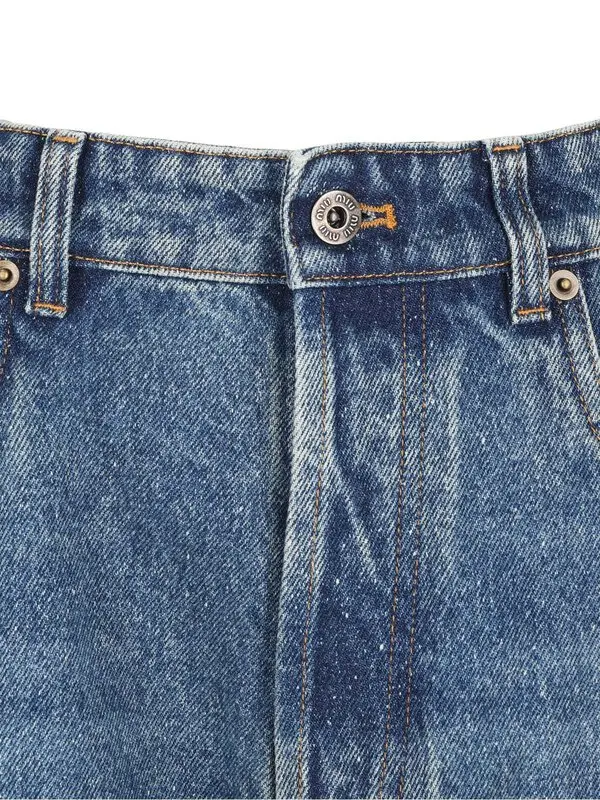 Miu Miu Light Wash Denim Flare Jeans