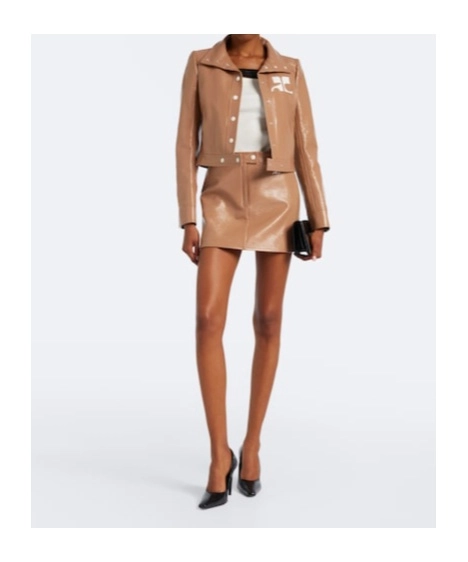 COURREGES Reedition Vinyl Miniskirt