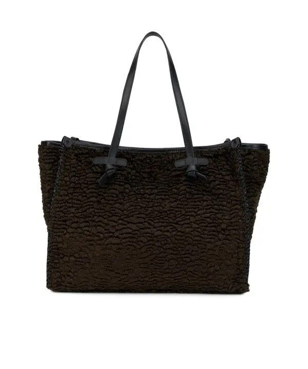 GIANNI CHIARINI Textured Faux Fur Tote Bag - No