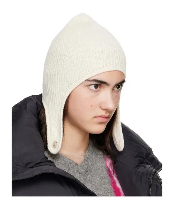 MAISON MARGIELA Ribbed Aviator Beanie