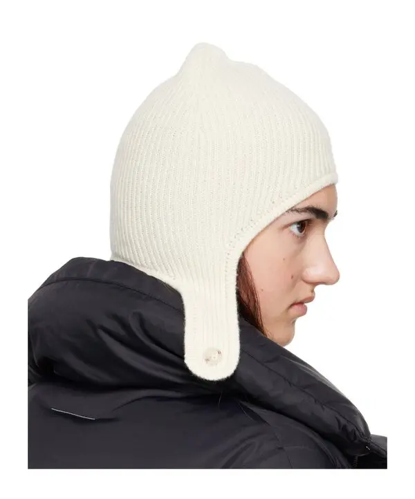 MAISON MARGIELA Ribbed Aviator Beanie