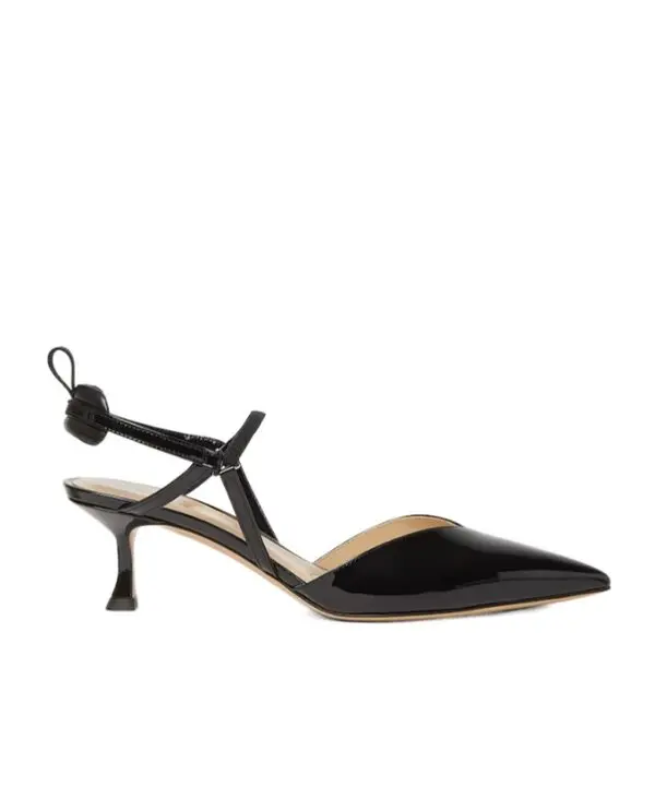 Fendi Very Colibri Patent Leather Medium-heeled Slingbacks
