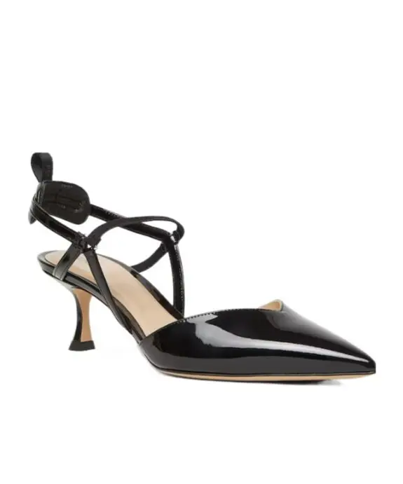 Fendi Very Colibri Patent Leather Medium-heeled Slingbacks