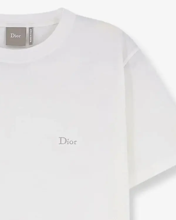 Dior T-shirt With Embroidery, Regular Fit - White