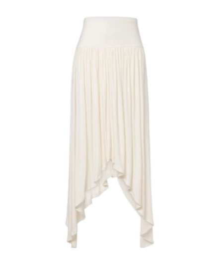 AYA MUSE Elya Asymmetric Pleated Midi Skirt