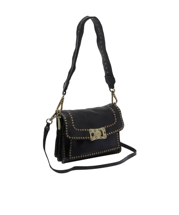 CAMPOMAGGI Agnese Studded Shoulder Bag