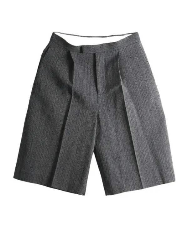 MAISON MARGIELA Striped Wool-blend Tailored Shorts