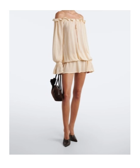AYA MUSE Cryo Ruffled Minidress