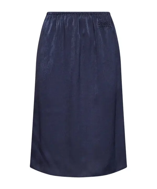 MAISON MARGIELA Logo Printed Buttoned Midi Skirt