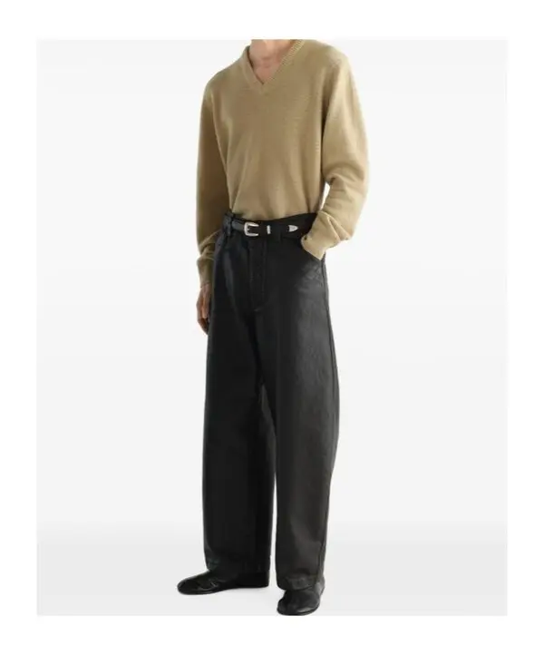 LEMAIRE V-neck Sweater In Cashmere