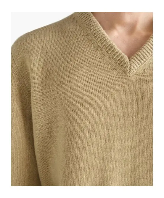 LEMAIRE V-neck Sweater In Cashmere