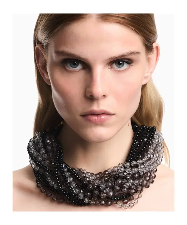Emporio Armani Multi-strand Beaded Necklace