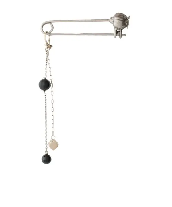 LEMAIRE Thistle Bead Safety-pin Brooch