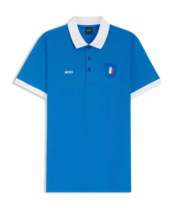 Hugo Boss Paddy Logo Polo Shirt - Blue