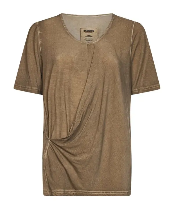 UMA WANG Short-sleeve T-shirt With Pleating