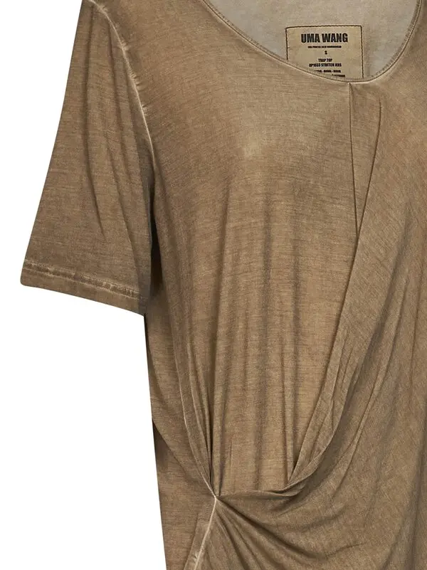UMA WANG Short-sleeve T-shirt With Pleating
